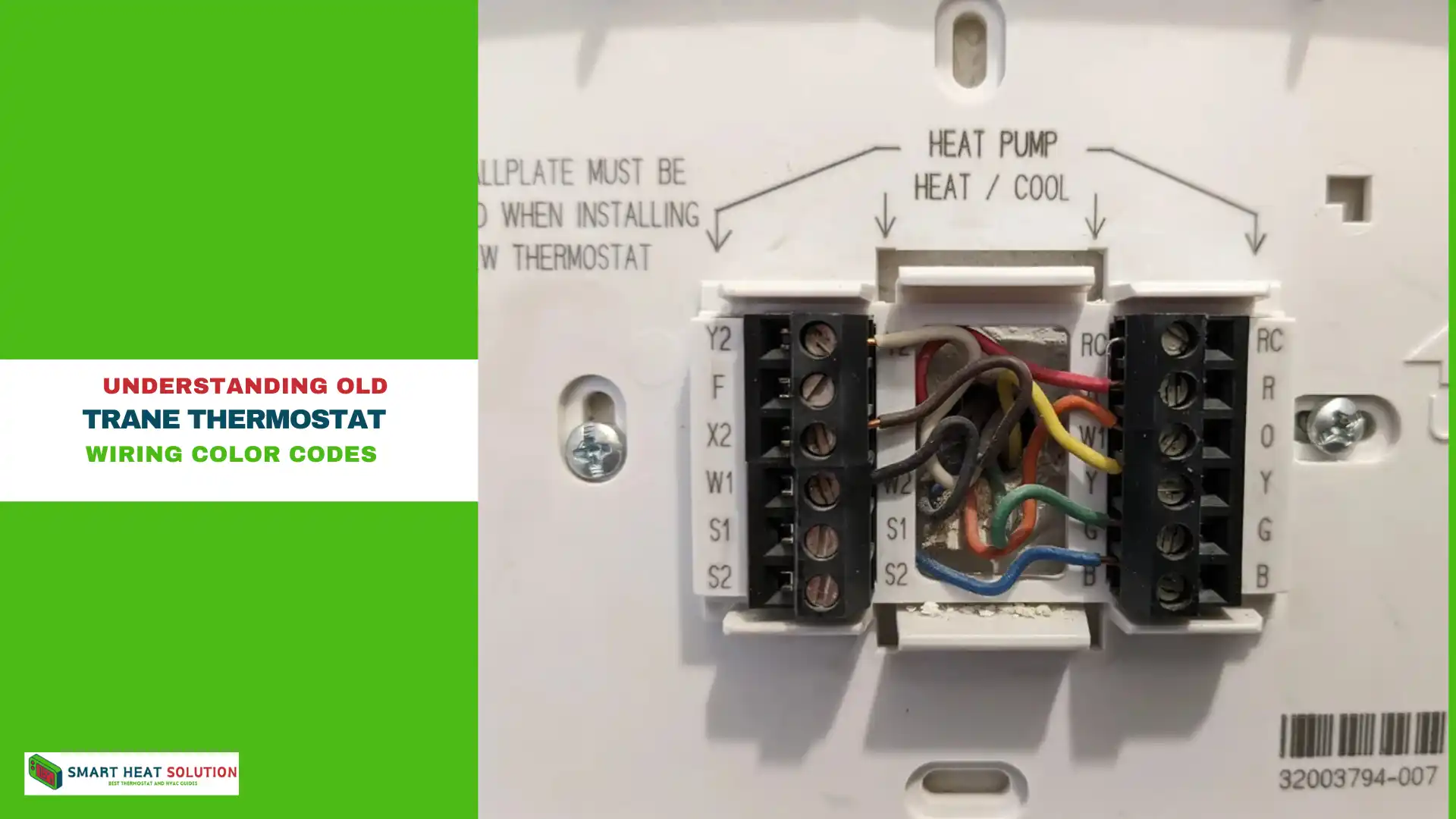 Old Trane Thermostat Wiring To New Thermostat (Easy Guide) - Thermostat & HVAC Helpers
